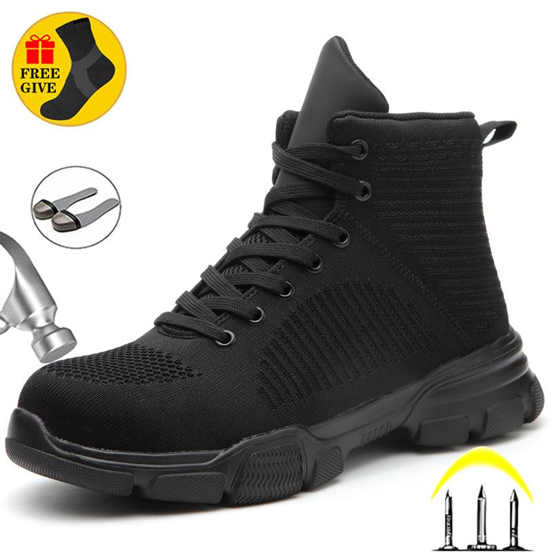Satın alın Safety Work Boots Shoes For Men Indestructible Safety Shoes ...