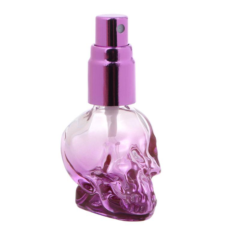 Buy Small 8ML Mini Travel Unique PersonalitY Skull Shape Empty Glass ...