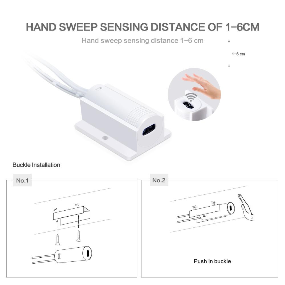Cheap Hand Sweep Motion Sensor Switch 5A 12V-24V Hand Wave Smart Switch ...