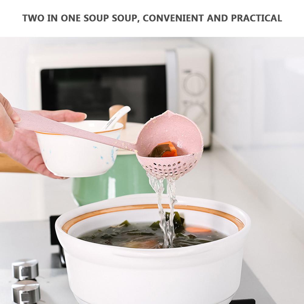 Buy 2 In 1 Daily Useful Cooking Tools,Wheat Fiber Plastic Long Handle ...