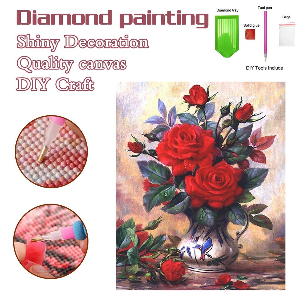 Buy 5D Embroidery Paintings Rhinestone Pasted DIY Cross Sti at ...