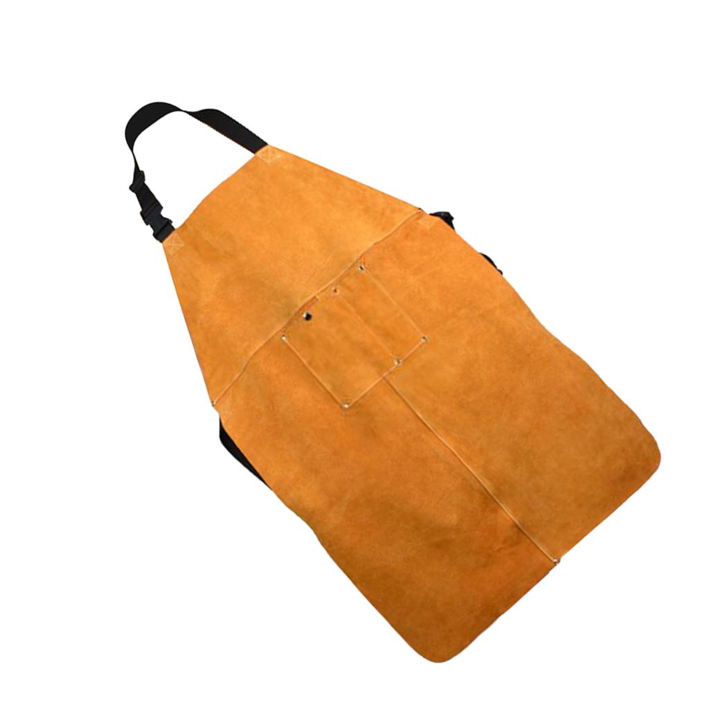 Buy Welding Apron Soldering Protective Clothing Thick Bib with Pocket ...