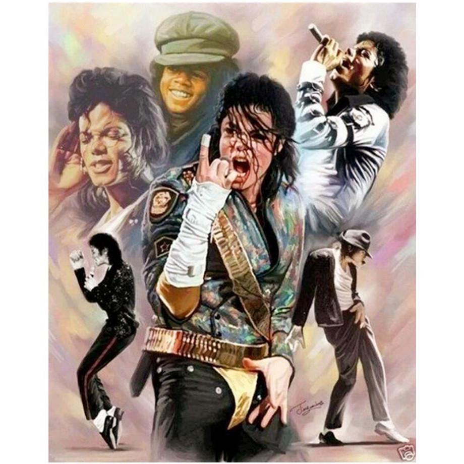 Buy Full 5D Diy Diamond Painting Michael Jackson Diamond Embroidery ...