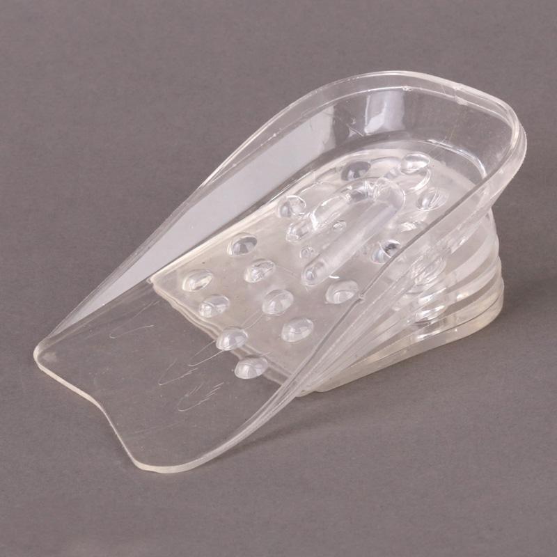 Buy Silicone Five-layer Heightening Insole Transparent Adjustable Half ...