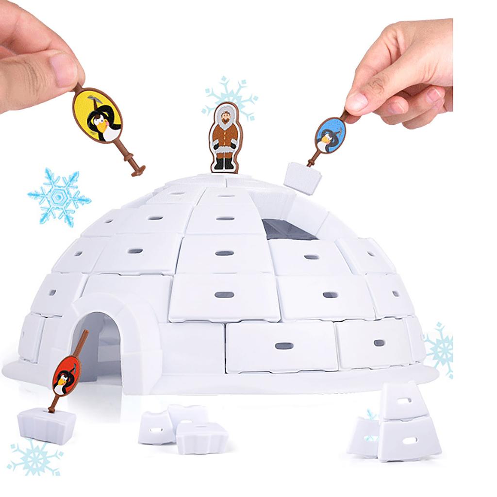 Buy [Tanya]Penguin Ice Dome Toy Building Block Set, Fun Game Toys Gifts ...