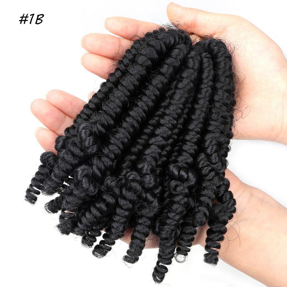 Buy 6 Inch Spring Twist Corchet Hair Pre-twisted Bob Bomb Twist Fluffy ...