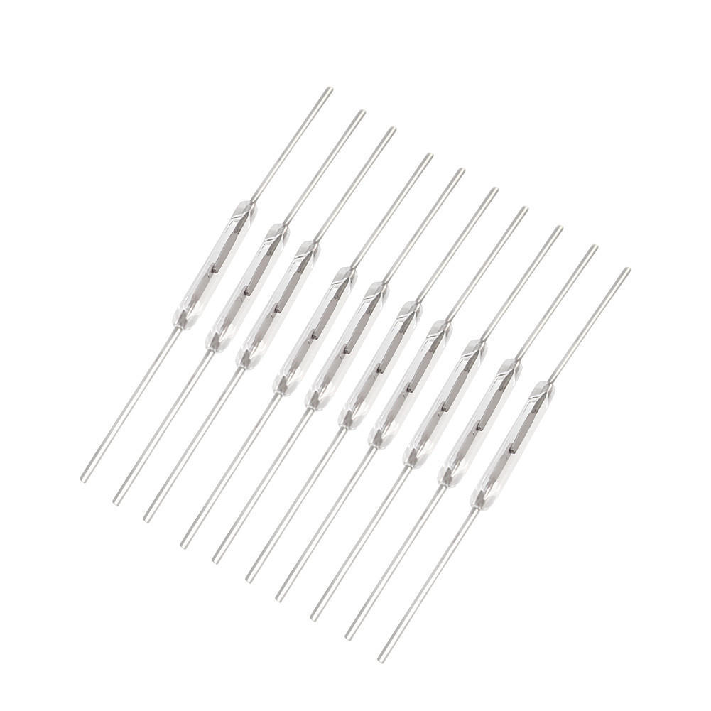 Buy 10Pcs 14mm Glass Magnetic Induction Reed Switch MagSwitch Normally ...