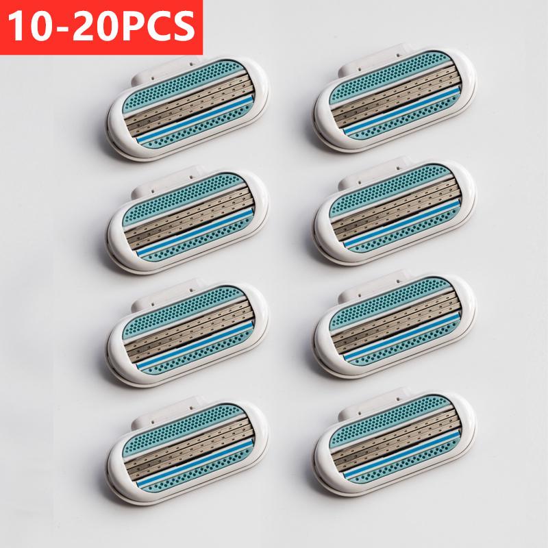 Buy 10-20PCS Women's Razor Machine Venus Straight Manual Three Layer ...