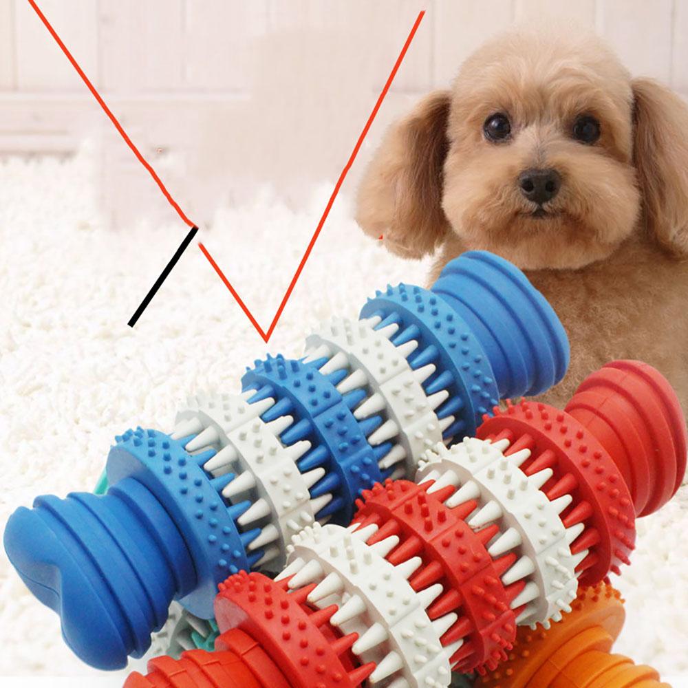 Buy Dog Rubber Gear Molar Stick Pet Dog Cleaning Teeth Leaking Swivel ...