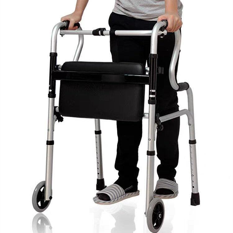 Buy Elderly Walking Aids Aluminum Alloy Disabled Four-legged Crutches ...