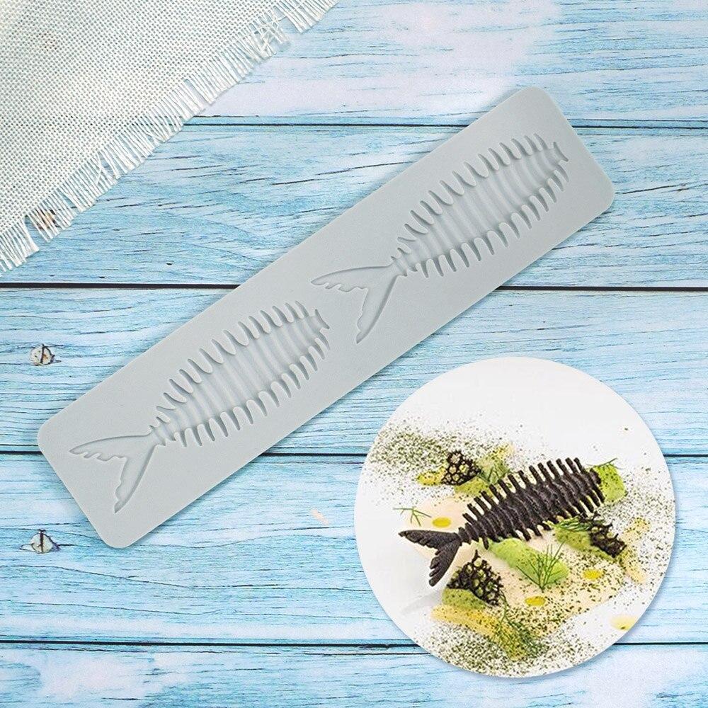 Buy Lace Cake Silicone Mould Fish Bones Shape Lace Pad Exquisite Cake ...