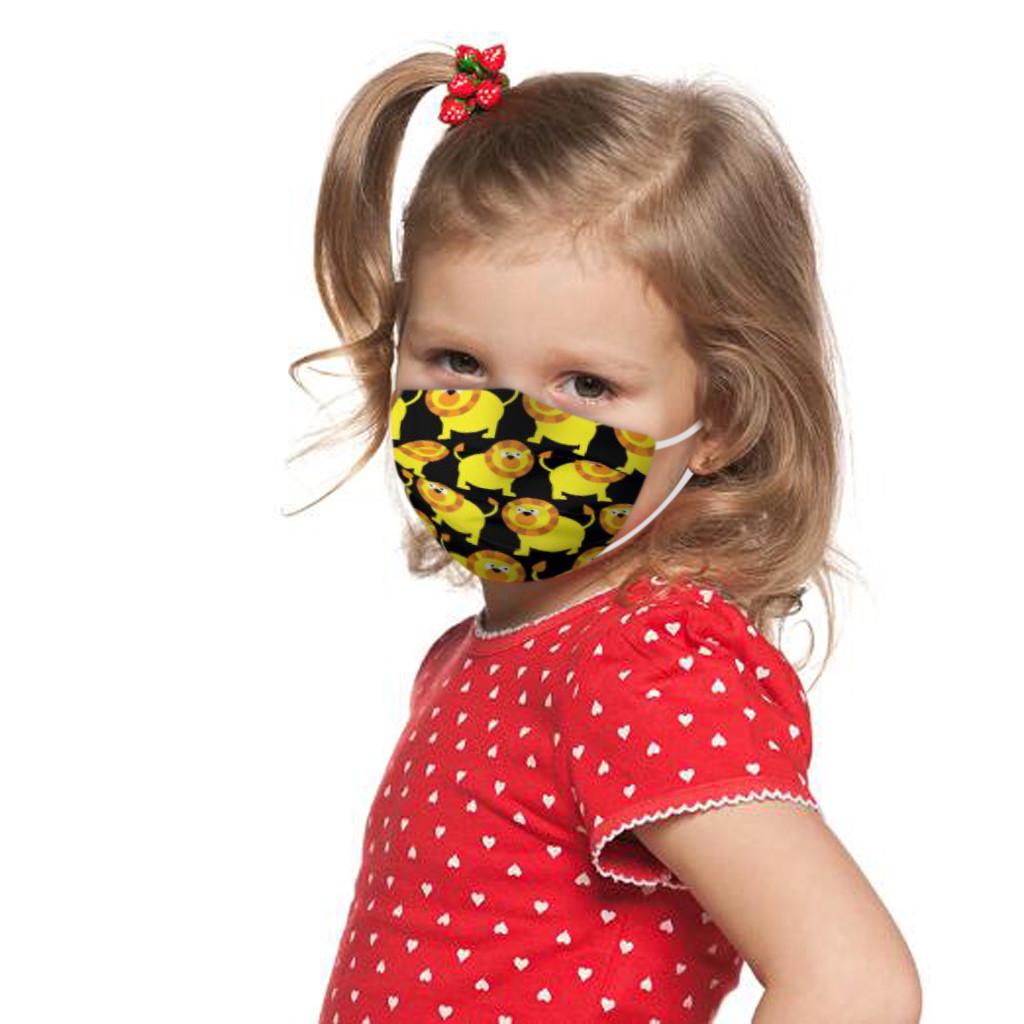 Buy Children's Funny Cartoons Printed Washed And Reused Face Mask For ...
