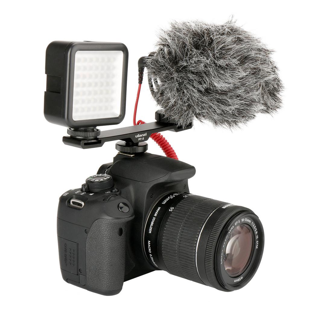Buy Extension Bar Dual Mount Bracket Flash DV Camera LED Light Mic SLR ...