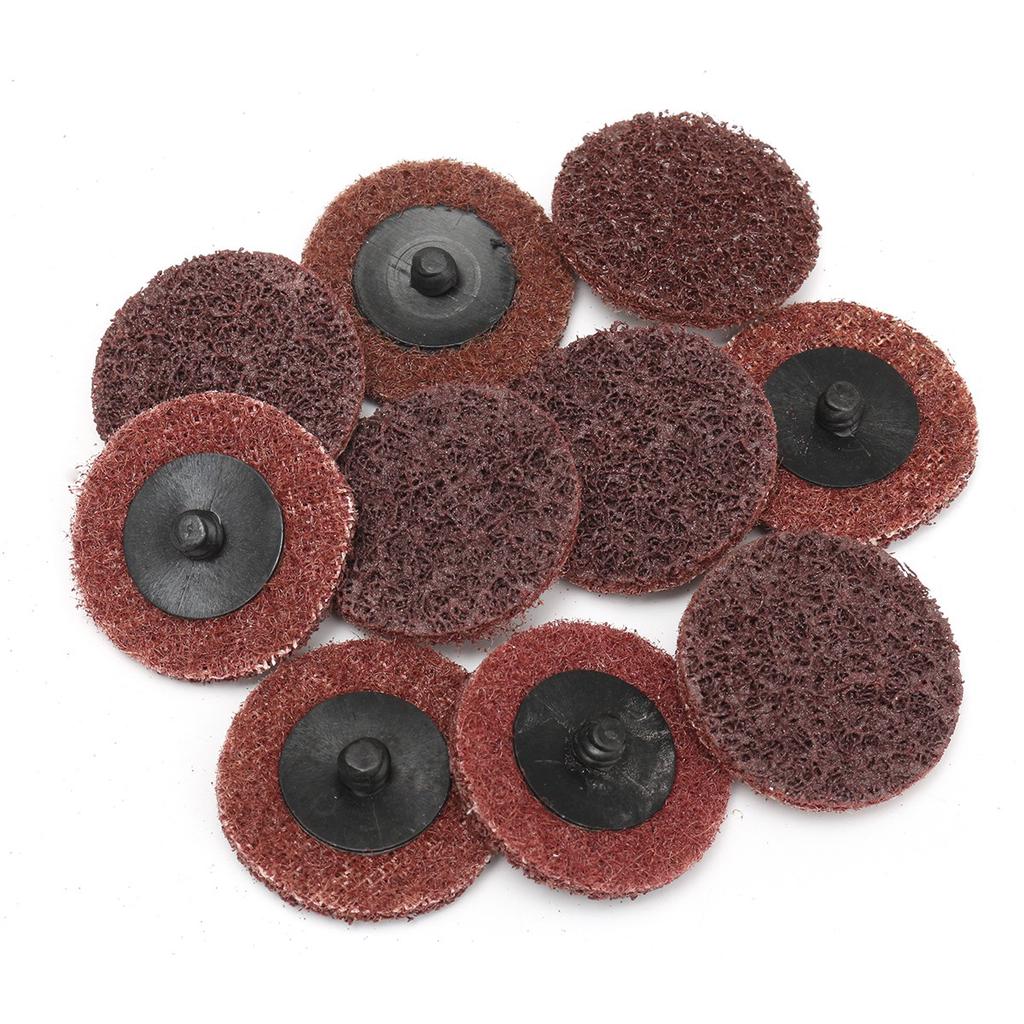 Buy 10Pcs/Set 50Mm Sanding Disc 120 Grit Red Roloc Roll Lock Surface ...