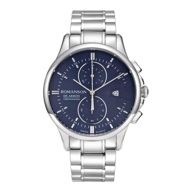 Buy Romanson De Arbon CA5A09HMWWA4R5 Mens Watch Chronograph - Reloj at ...
