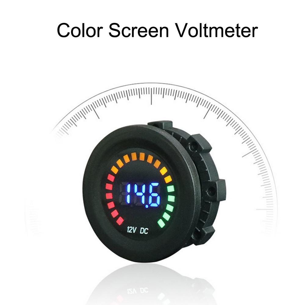 DC 12V-24V LED Panel Digital Voltage Volt Meter Display Voltmeter ...