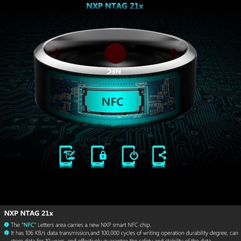 Buy Multifunctional Waterproof Smart Ring Wearing Finger NFC Smart Ring ...