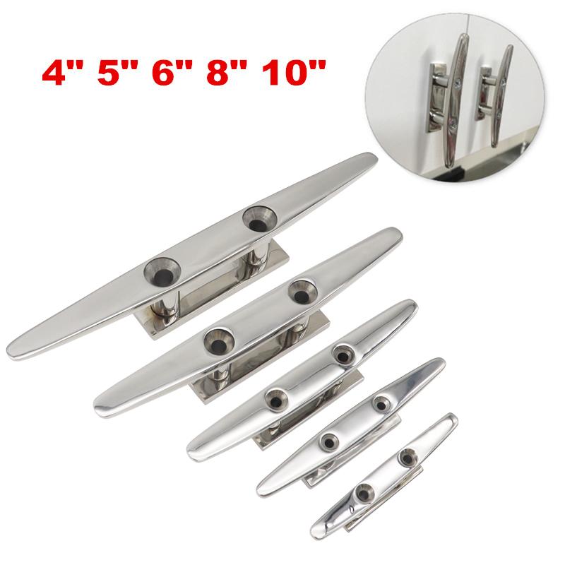Cheap 4/5/6/8/10 Inch Low Flat Cleat 316 Stainless Steel Polished Combo ...