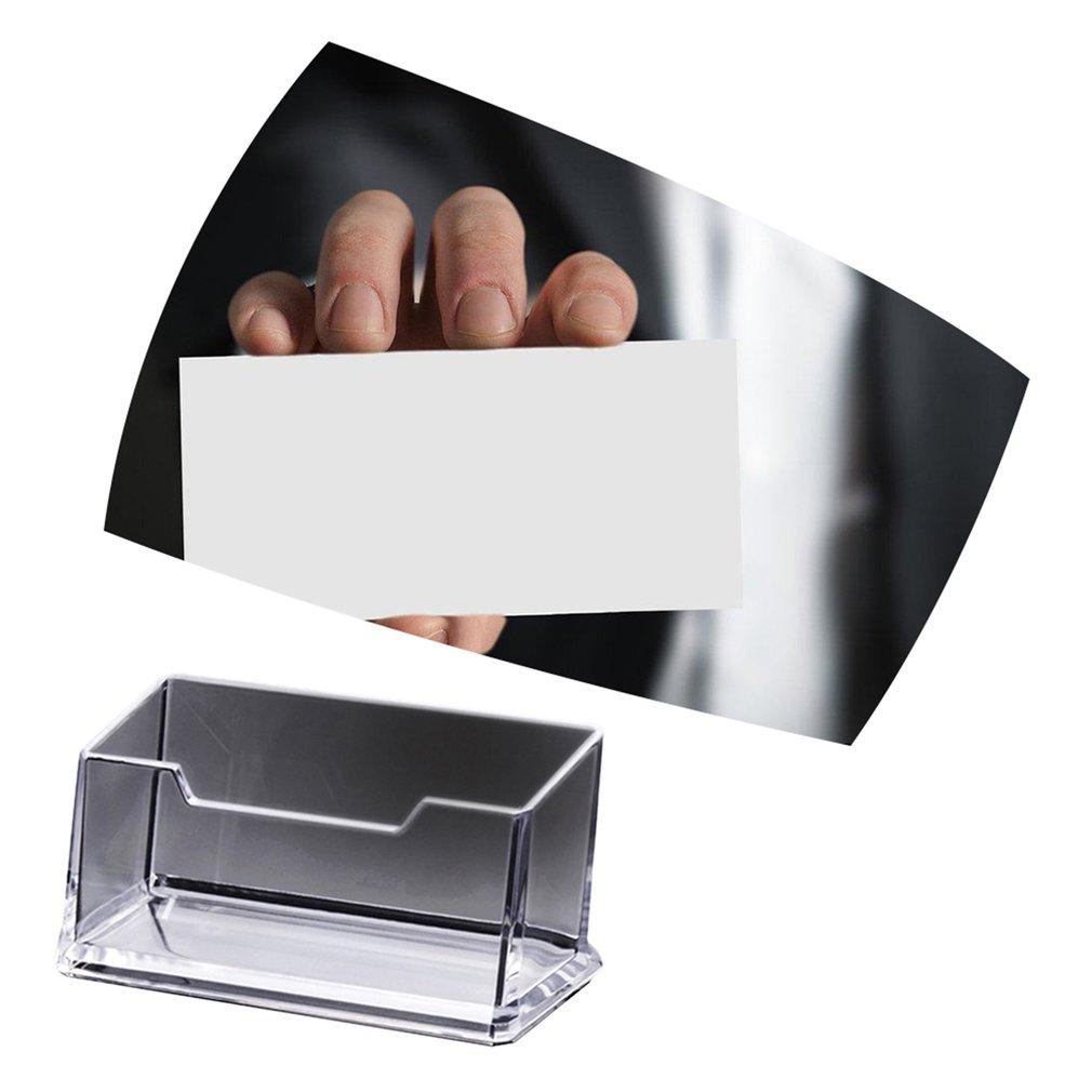 Buy Plastic Business Card Box Transparent Office Supplies Plastic Card ...