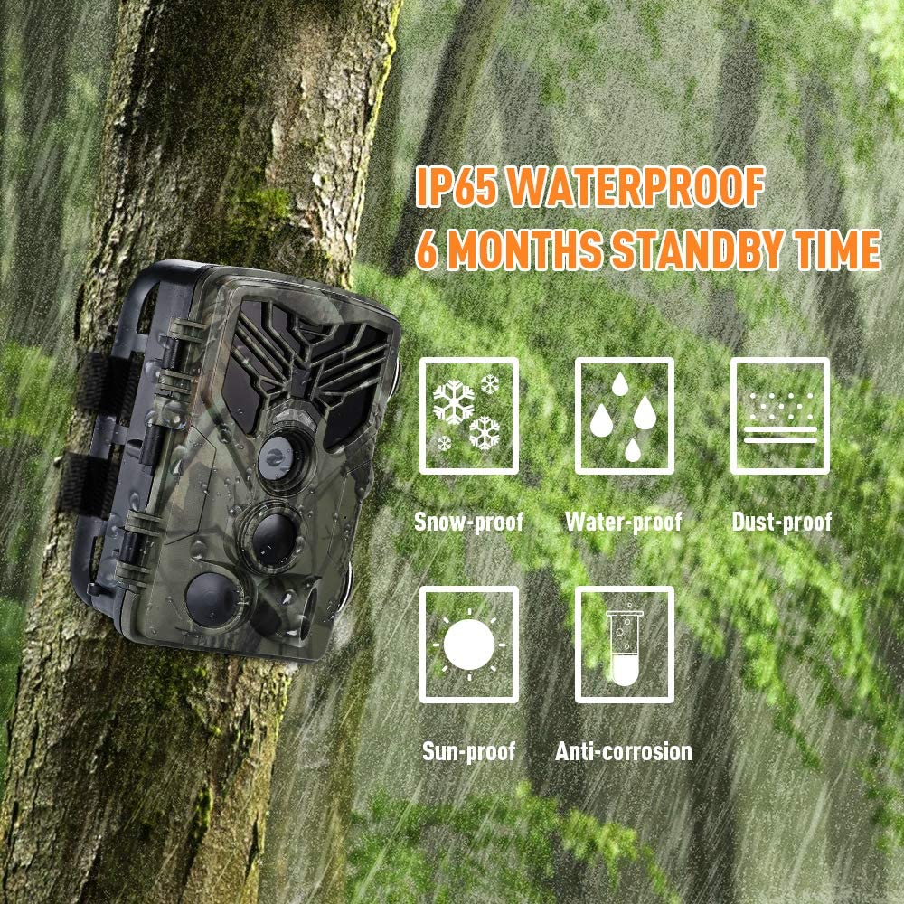 Wifi Trail Game Camera 20MP 1080P Wireless Hunting Camera 940nm IR LED ...