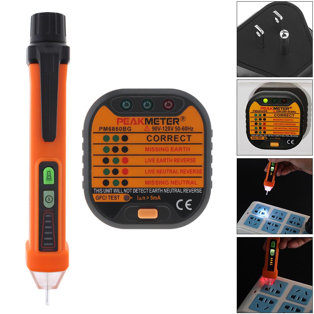 Buy 90V ~ 120V Portable Electrical Smart Socket Tester + 50-60Hz AC 12 ...