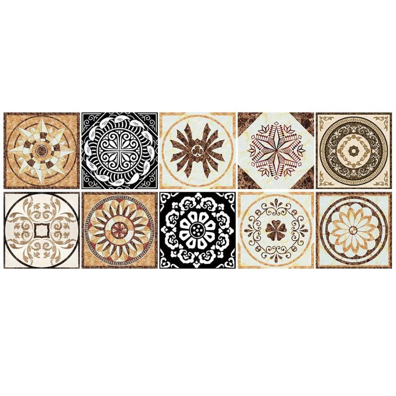 Buy 10pcs/set 3D DIY European PVC Waterproof Oil Proof Tile Waist Wall ...