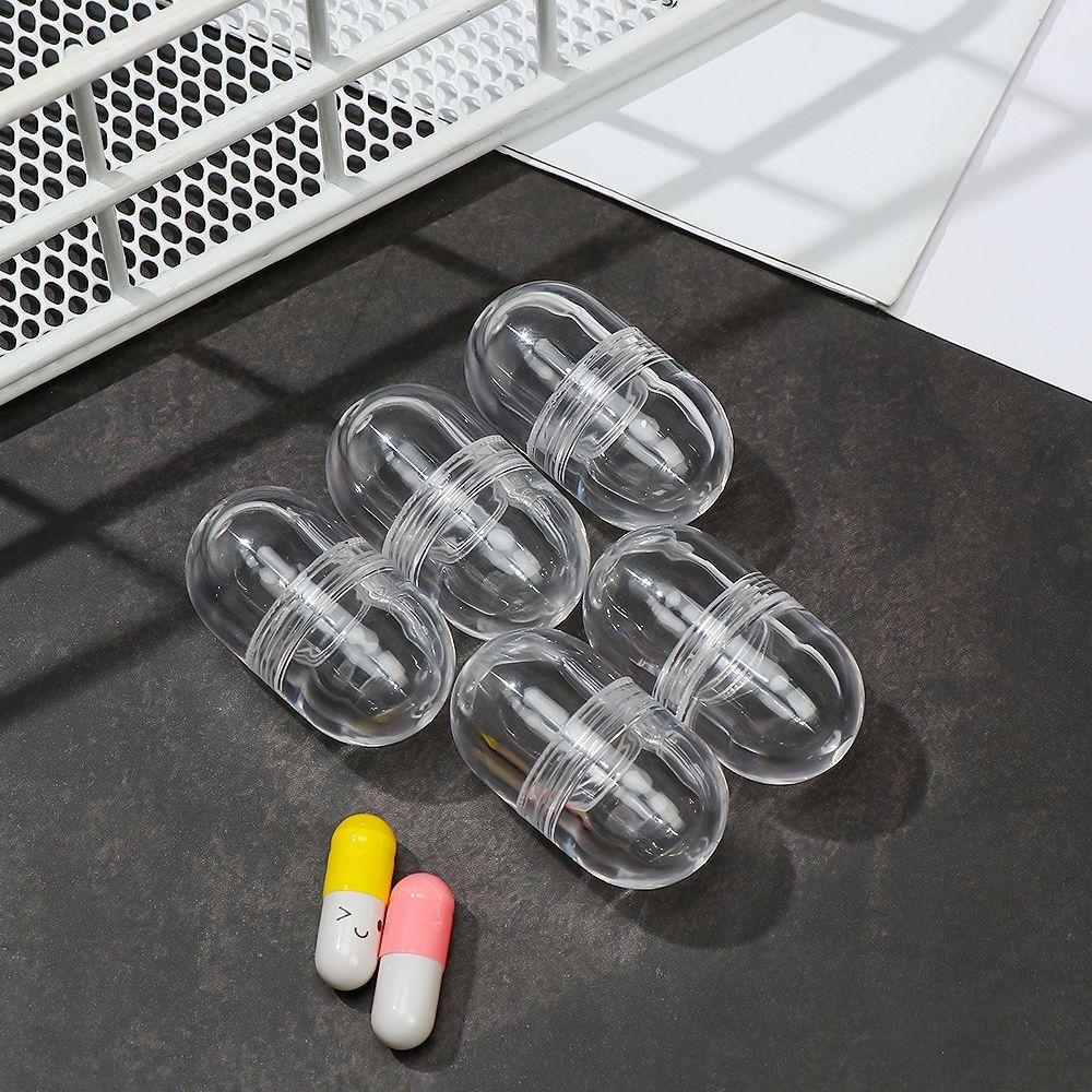 Cheap Transparent Drug Container Empty Capsule Shell Storage Box Pill ...