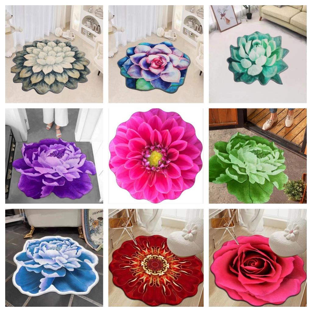 Cheap Flower Shape Carpet Soft Plush Bathroom Mat Home Decor Living ...