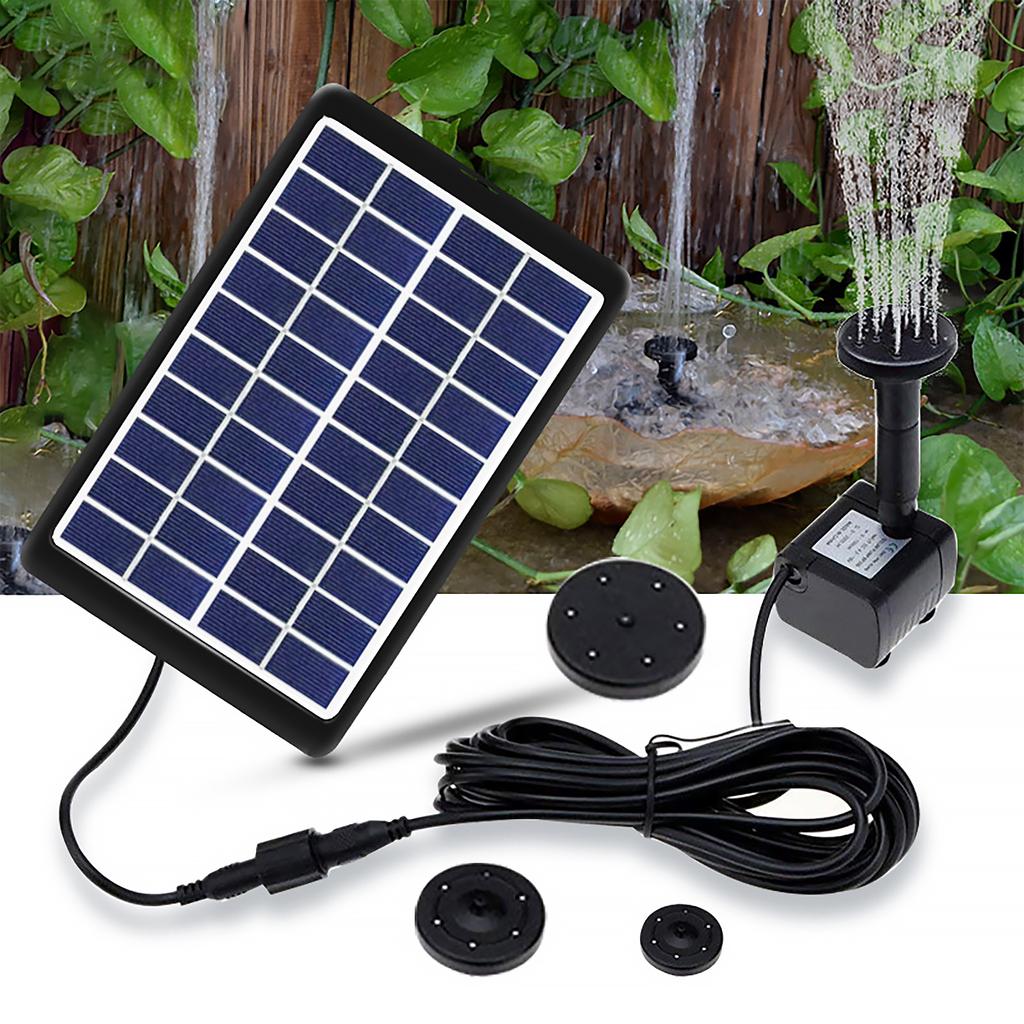 Buy Solar Fountain Pump, Floating Solar Water Fountain Pump with 6 ...