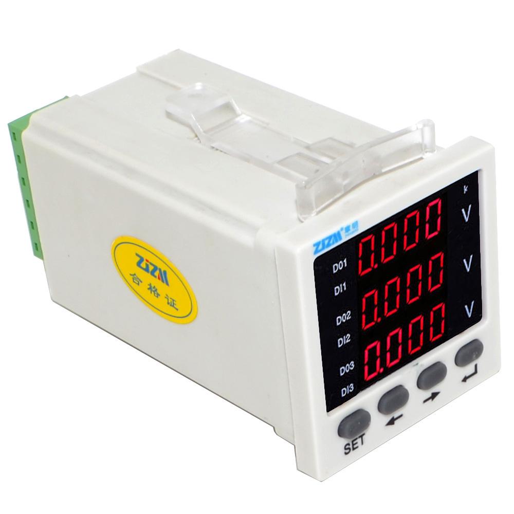 Buy Three-phase AC Voltage Meter Intelligent Digital Display Voltmeter ...