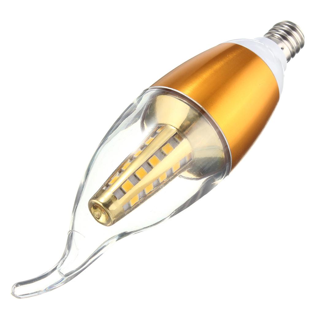 ELFELAND LED-Glühbirne, E12-Sockel, Kandelaber-Sockellampe, klare ...