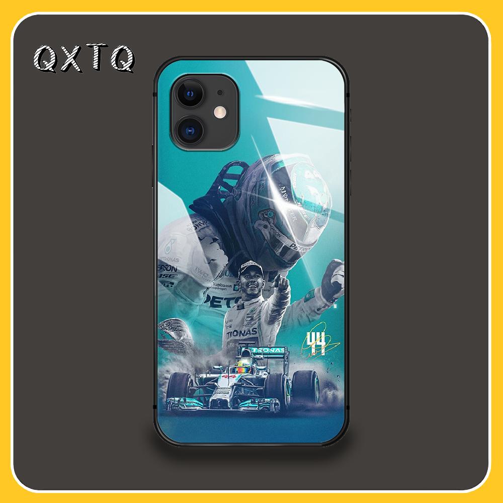 💰Kjøp Lewis Hamilton Racing F1 Tempered Glass Phone Case Cover For ...