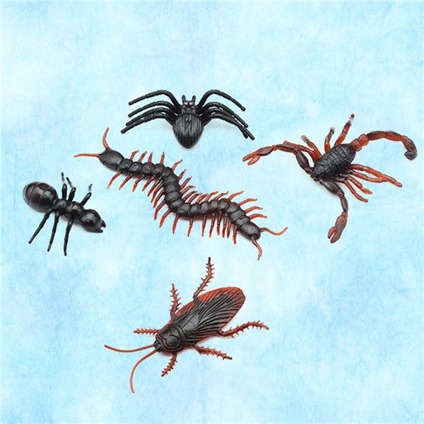 50pcs Realistic Bugs Fake Insects Simulation Creepy Plastic Fake ...