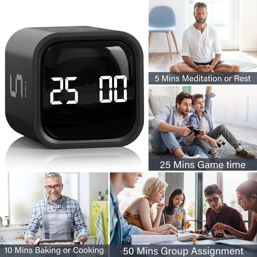 Online Aesthetic Ticktime Cube Pomodoro Timer, Productivity Timer ...