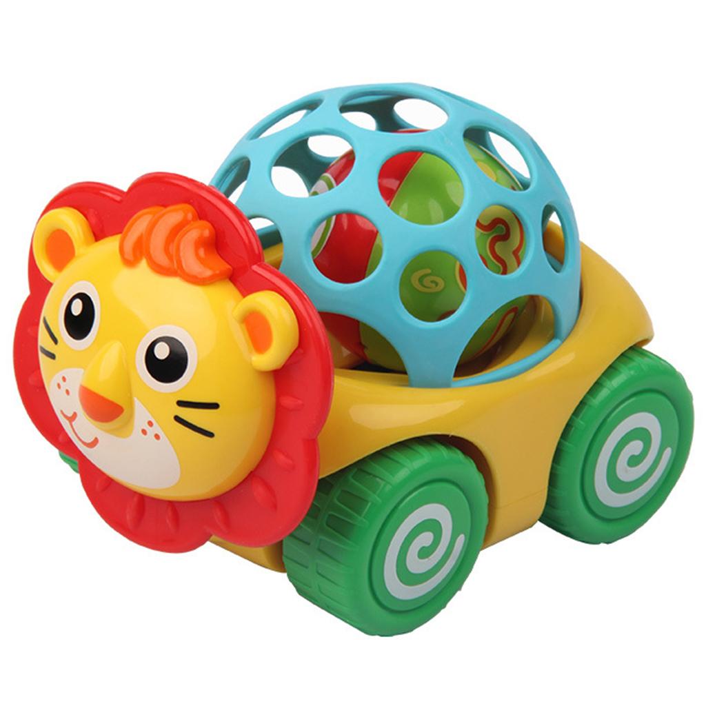 Buy Cute Lion Cartoon Rattle Baby Car Ball Roll Hand Bell Educational ...