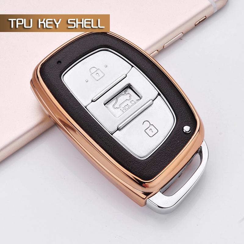 Buy Soft TPU Car Remote Key Cover Fit For Hyundai Creta Ix25 IX35 ...