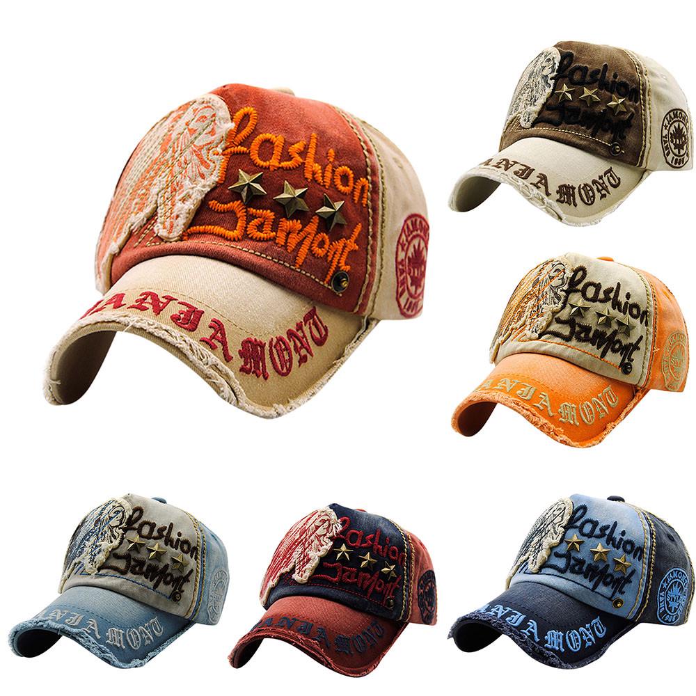 Buy Embroidered Summer Rivet Cap Hats For Men Women Casual Hat Hip Hop ...