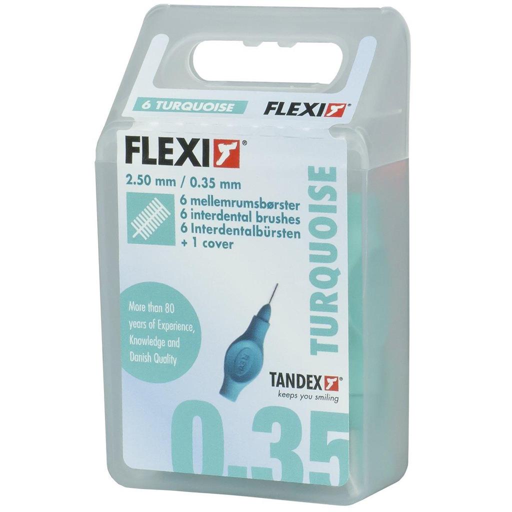 Buy Tandex Flexi Turquoise X Interdental Brushes with Microphone, Set ...