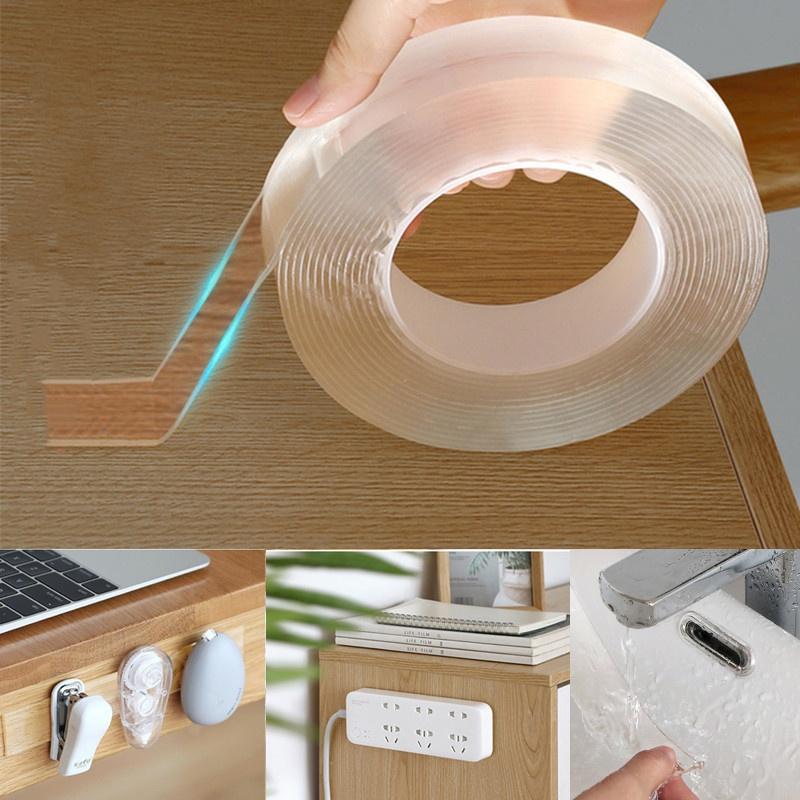 Cheap 1pcs Transparent Velcro Nano Tape Washable and Reusable Double ...