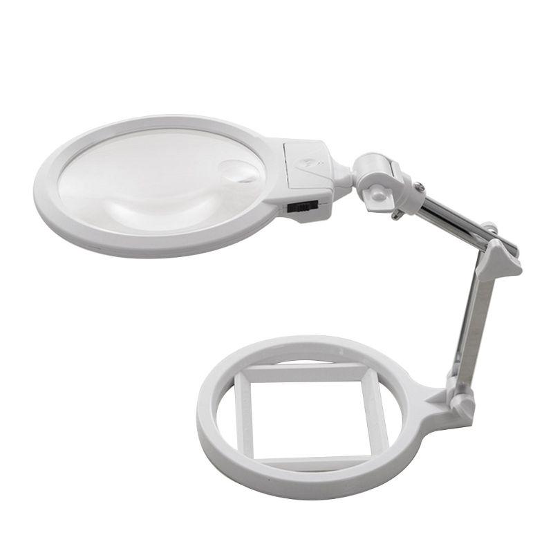 Buy Foldable 5X Magnifying Glass Multi-functional Desktop Embroidery ...
