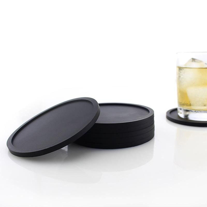 Buy 1/5/8 Pcs Color Pop Silicone Coaster Reusable High Quality Heat ...