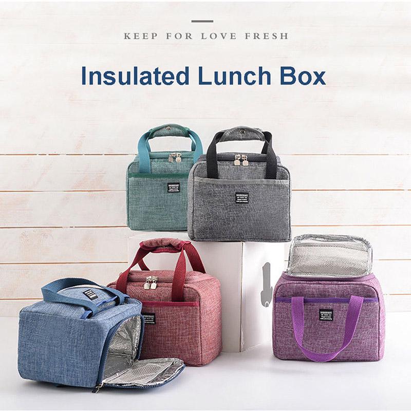 Buy Portable Thermal Insulated Lunch Container Lunch Box Storage Bag ...
