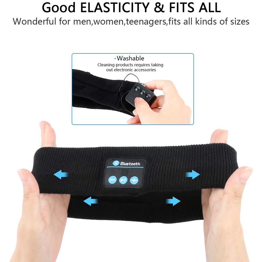 Buy Headphones Bluetooth Headband Wireless Soft Washable Music Sport ...