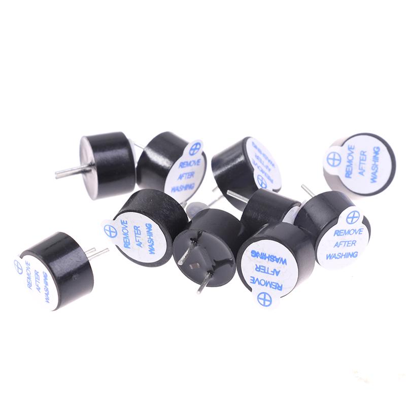 10Pcs Small Integrated Active Buzzer Tmb09A Blue Label 5V Dc Long Sound ...
