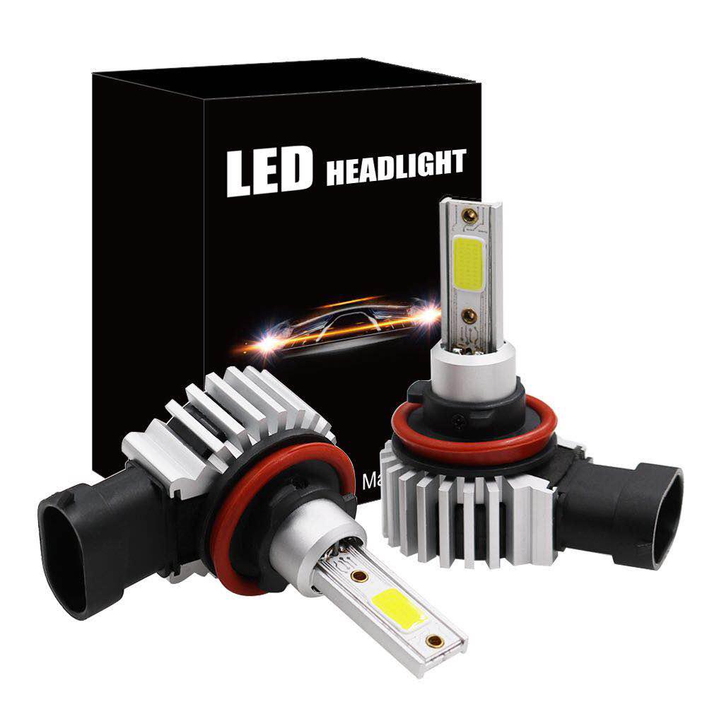 2PCS 60W 8000LM Car LED Headlight Bubls Mini Headlight Kit For High ...