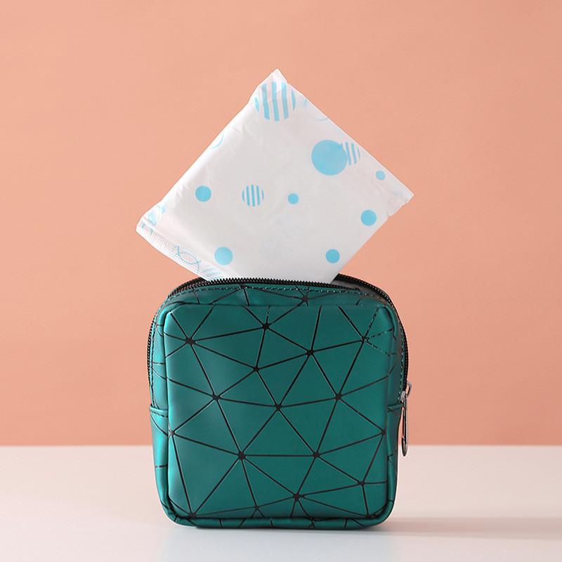 Buy Portable Pad Storage Bag Multifunctional PU Leather Women Menstrual ...
