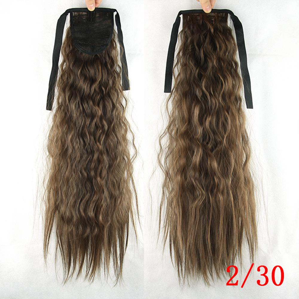 Buy Women Synthetic Fiber Long Curly Wave Hairpiece Hair Extensions ...