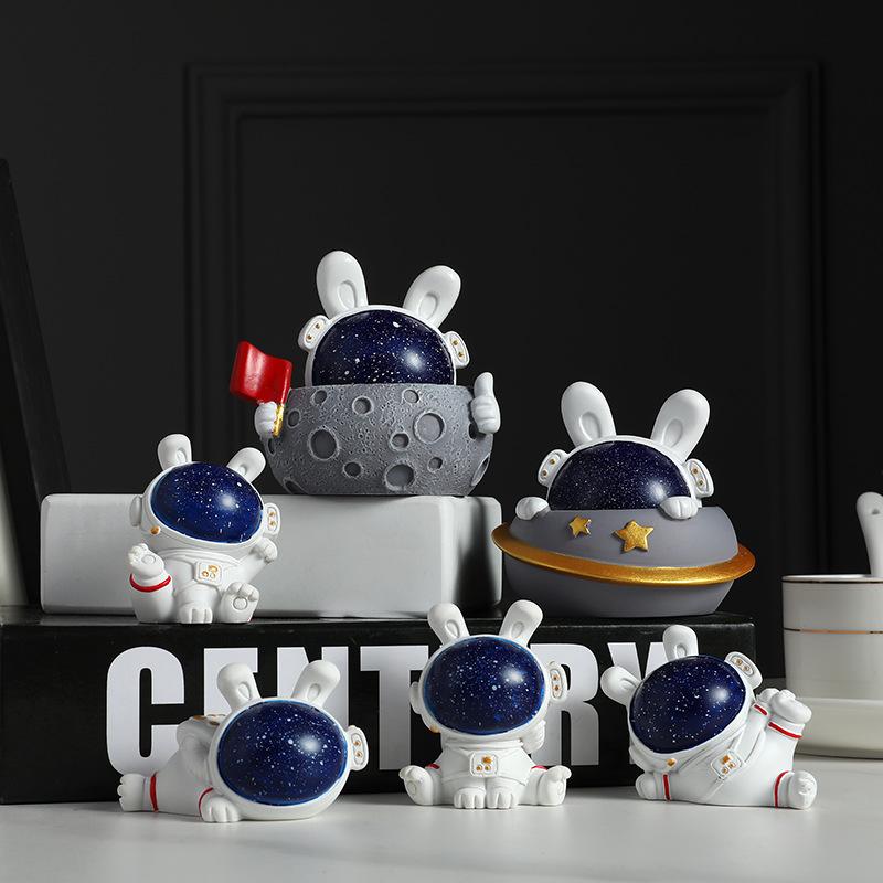 Buy Starry Sky Rabbit Astronaut Ornaments Living Room Desktop Home ...