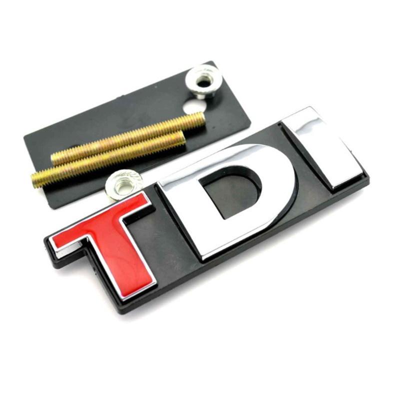 Cheap Car Styling TDI Logo Sticker Front Grille Emblem Badge Decal for ...