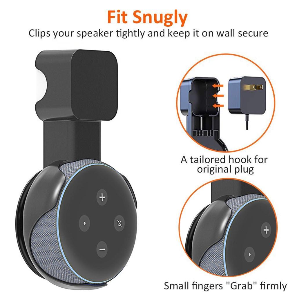 Buy Outlet Wall Mount Plug Smart Charging Head Bracket Stand Echo Dot ...